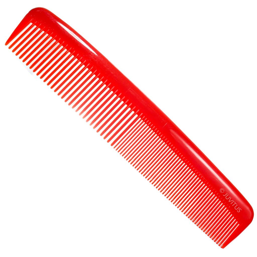 Large Coarse Fine Tooth Power Comb Red (25 Pack)