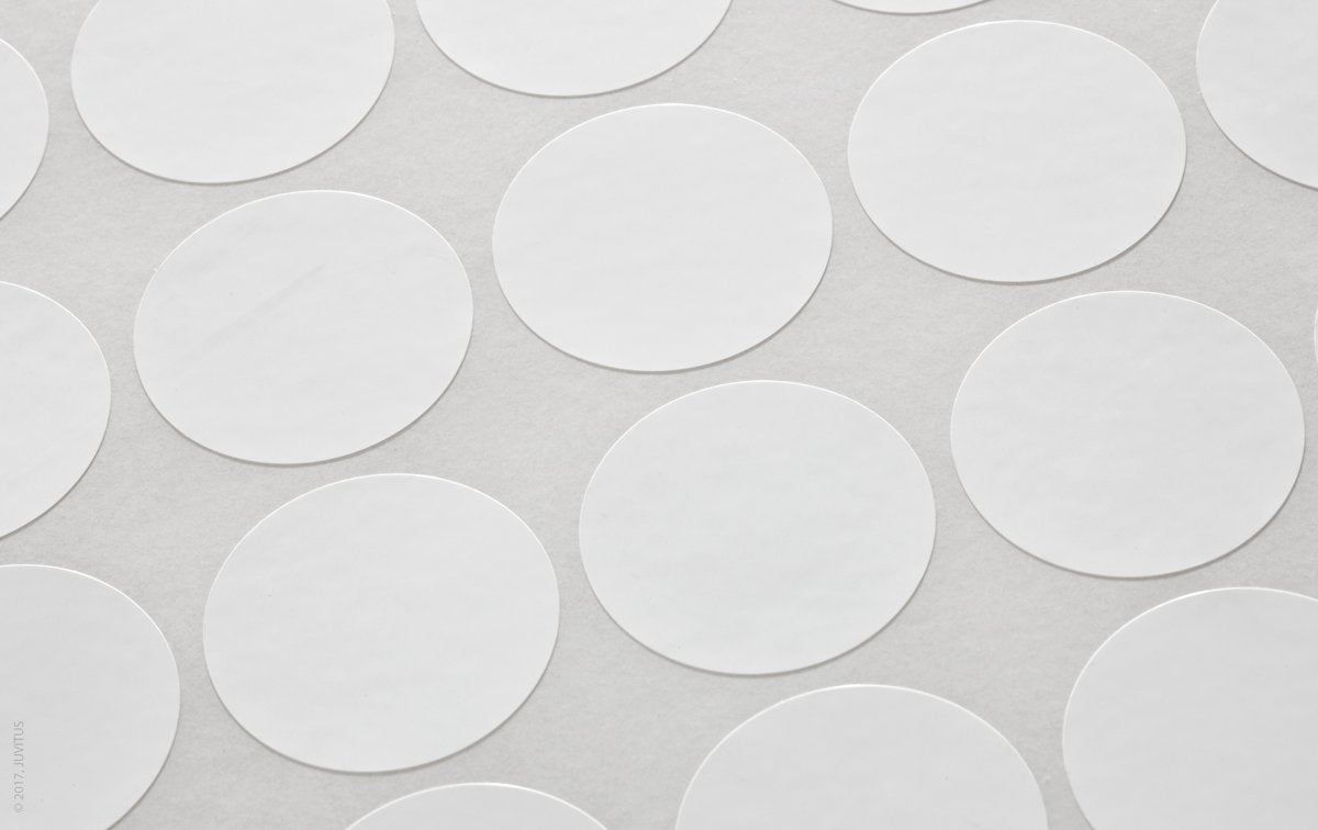 Standard White Matte Round Labels, 1.5 Inch Diameter, with Downloadable ...