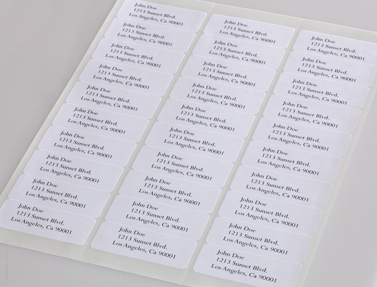 Waterproof White Matte Address Labels, 2.625